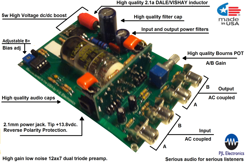 Mini Tube Preamp – PJL Electronics LLC